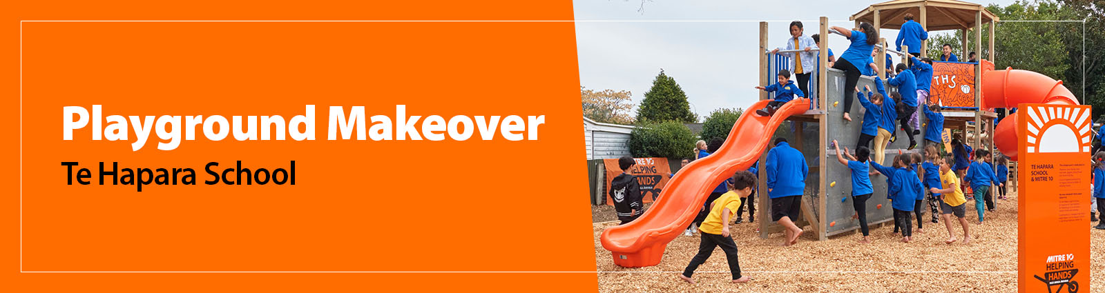 Te Hapara tamariki thrilled with new playground | Mitre 10™