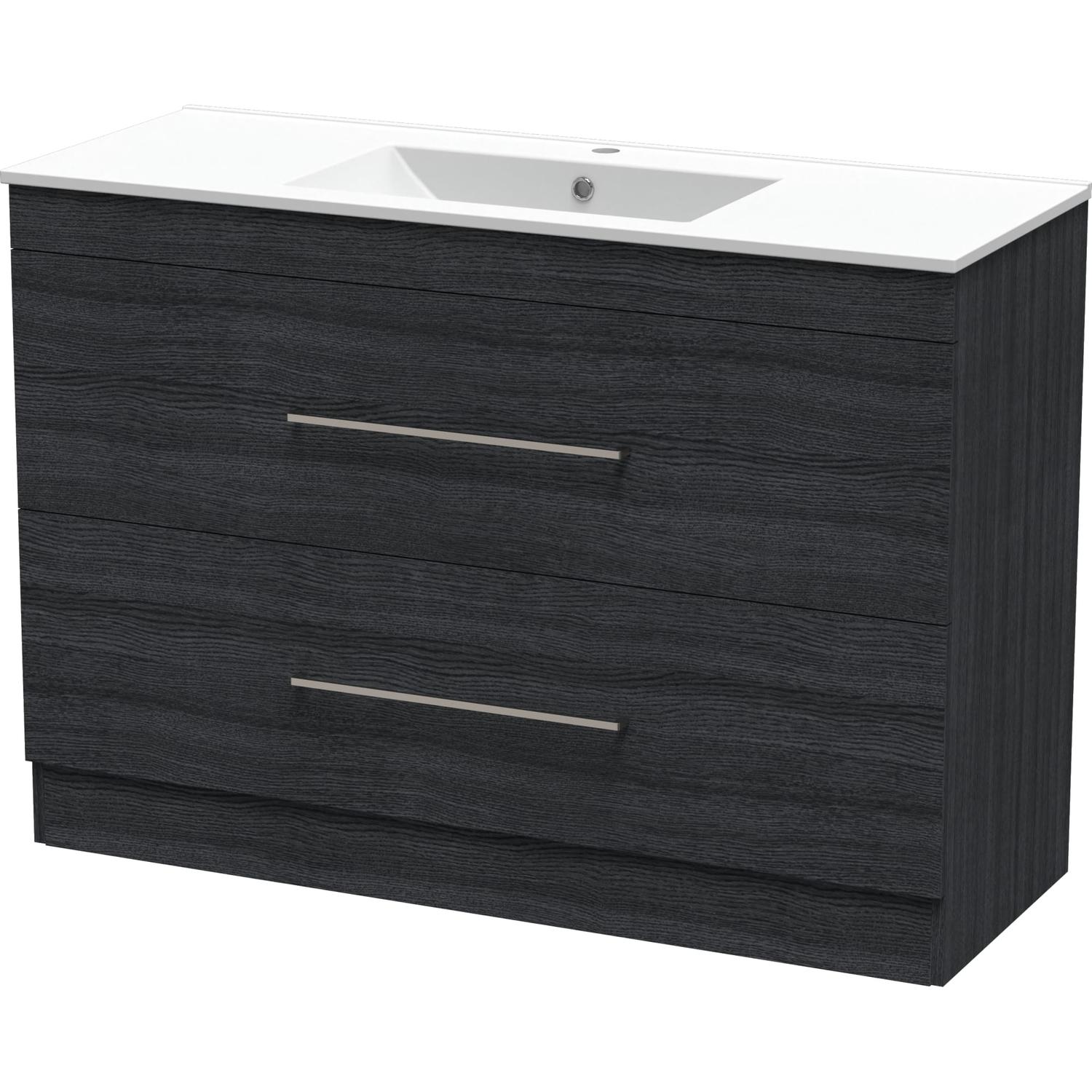 Clearlite Cashmere Double Drawer Floorstanding Vanity - Vanities ...