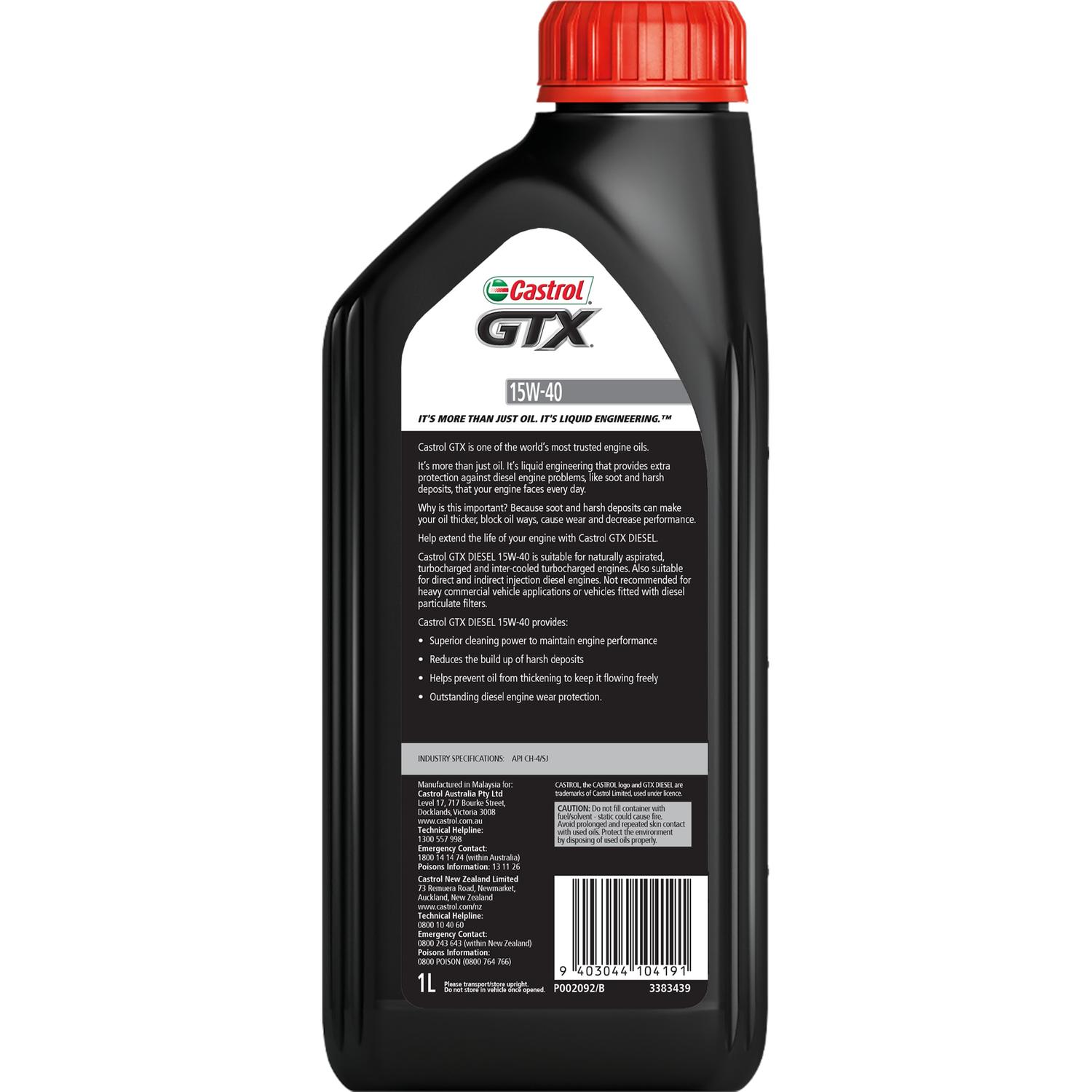 Castrol 15W-40 Engine Oil - Oil | Mitre 10™