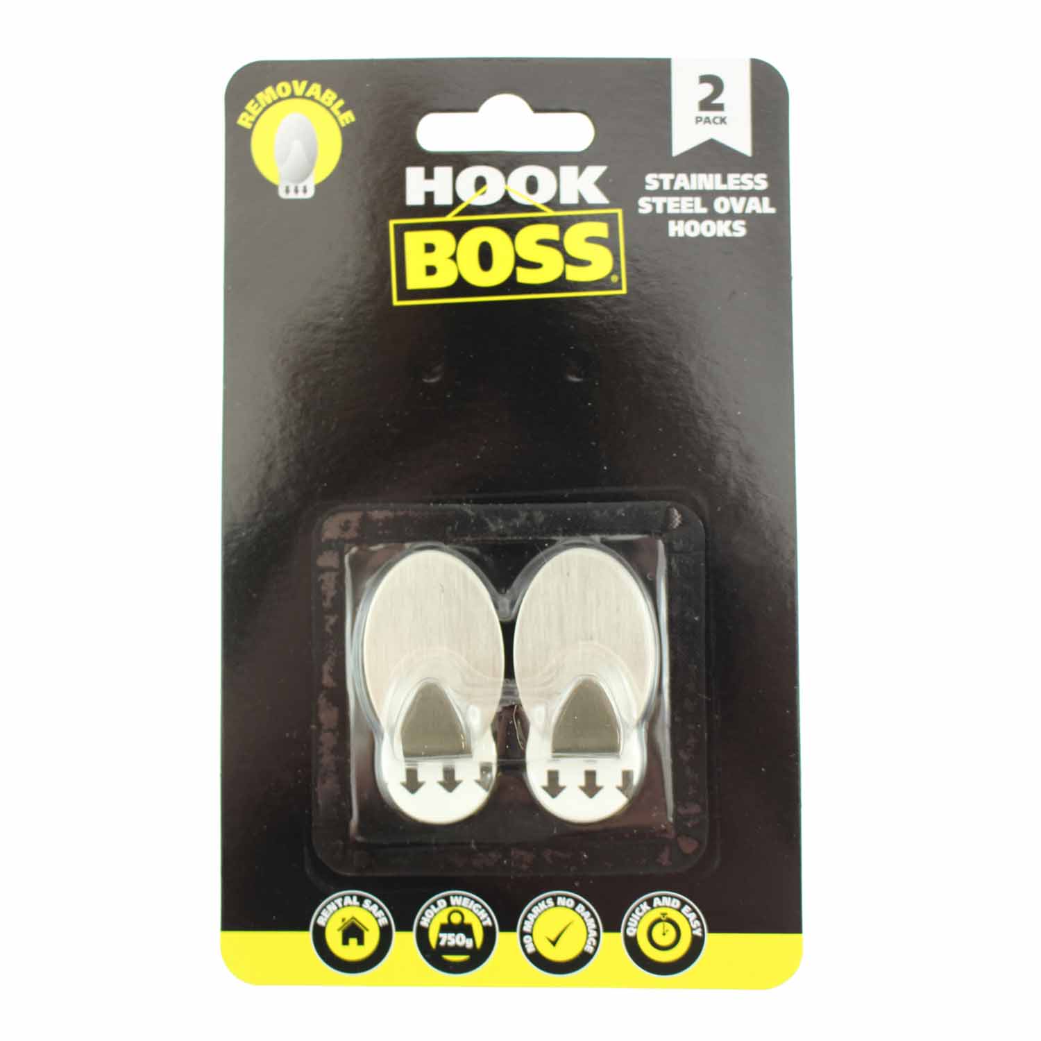 Hook Boss Oval Stainless Steel Hooks - Hooks | Mitre 10™