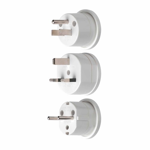 HPM Travel Adaptor Set EUR USA UK - Electrical Fittings & Parts | Mitre 10™