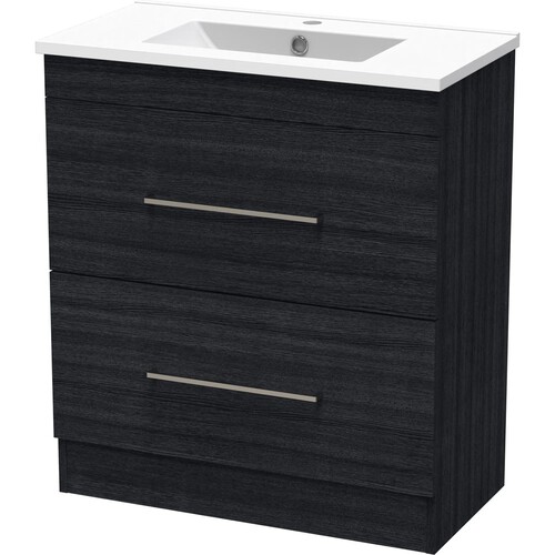 Clearlite Cashmere Slim Double Drawer Floorstanding Vanity - Vanities ...