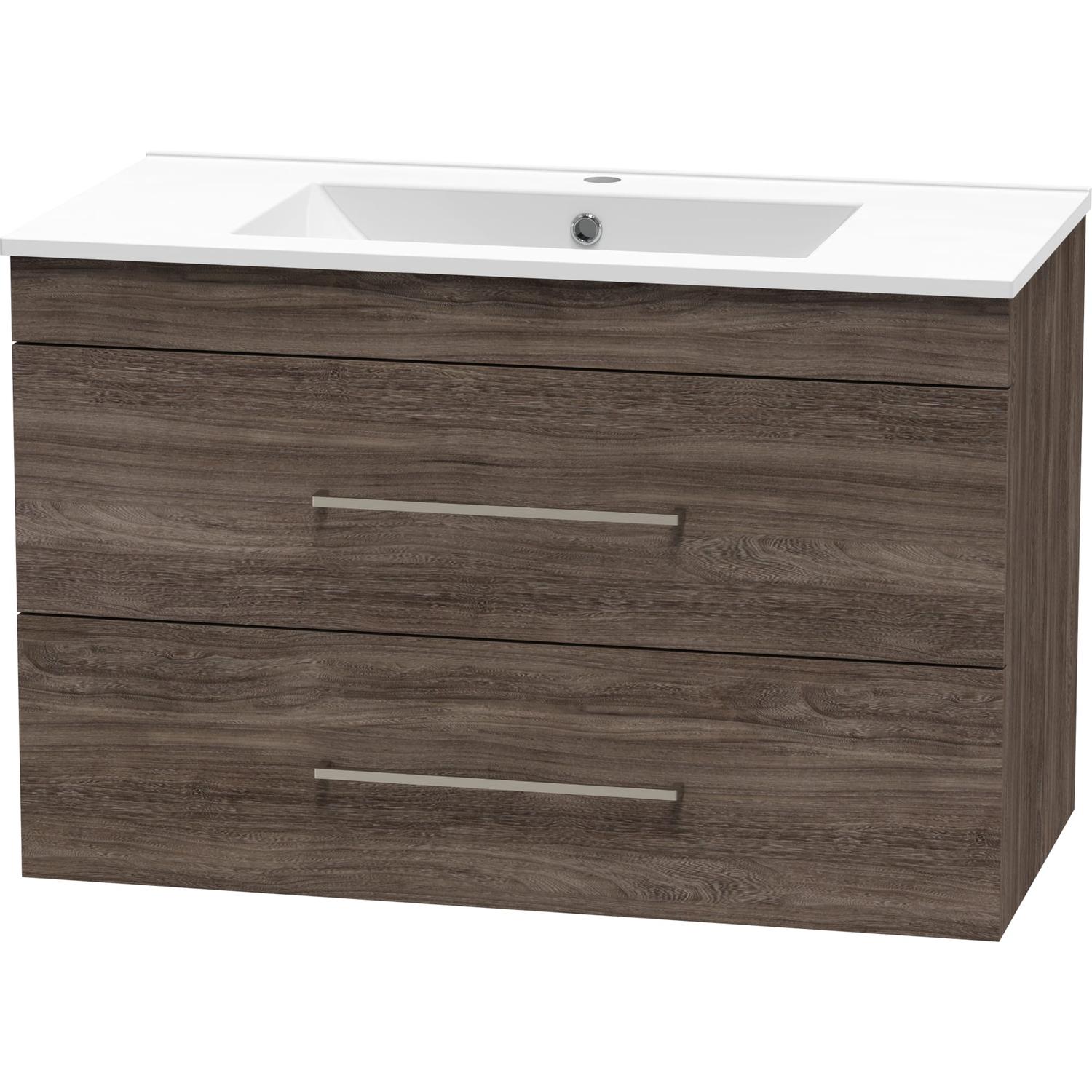 Clearlite Cashmere Double Drawer Wall Hung Vanity - Vanities | Mitre 10™