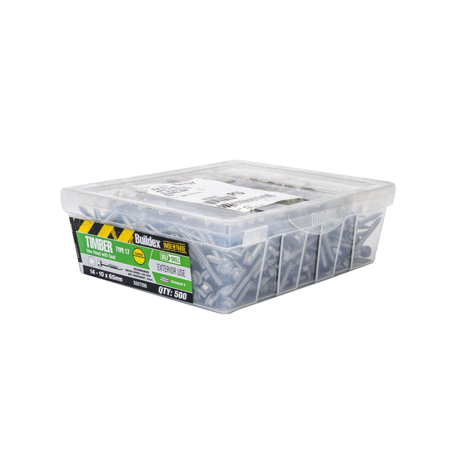 Buildex Hex Head with Seal Timber Cladding Screws - Screws | Mitre 10™