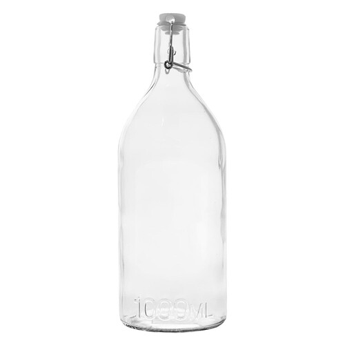 Kates Kitchen Round Glass Water Bottle - Food Storage & Spice Sets ...
