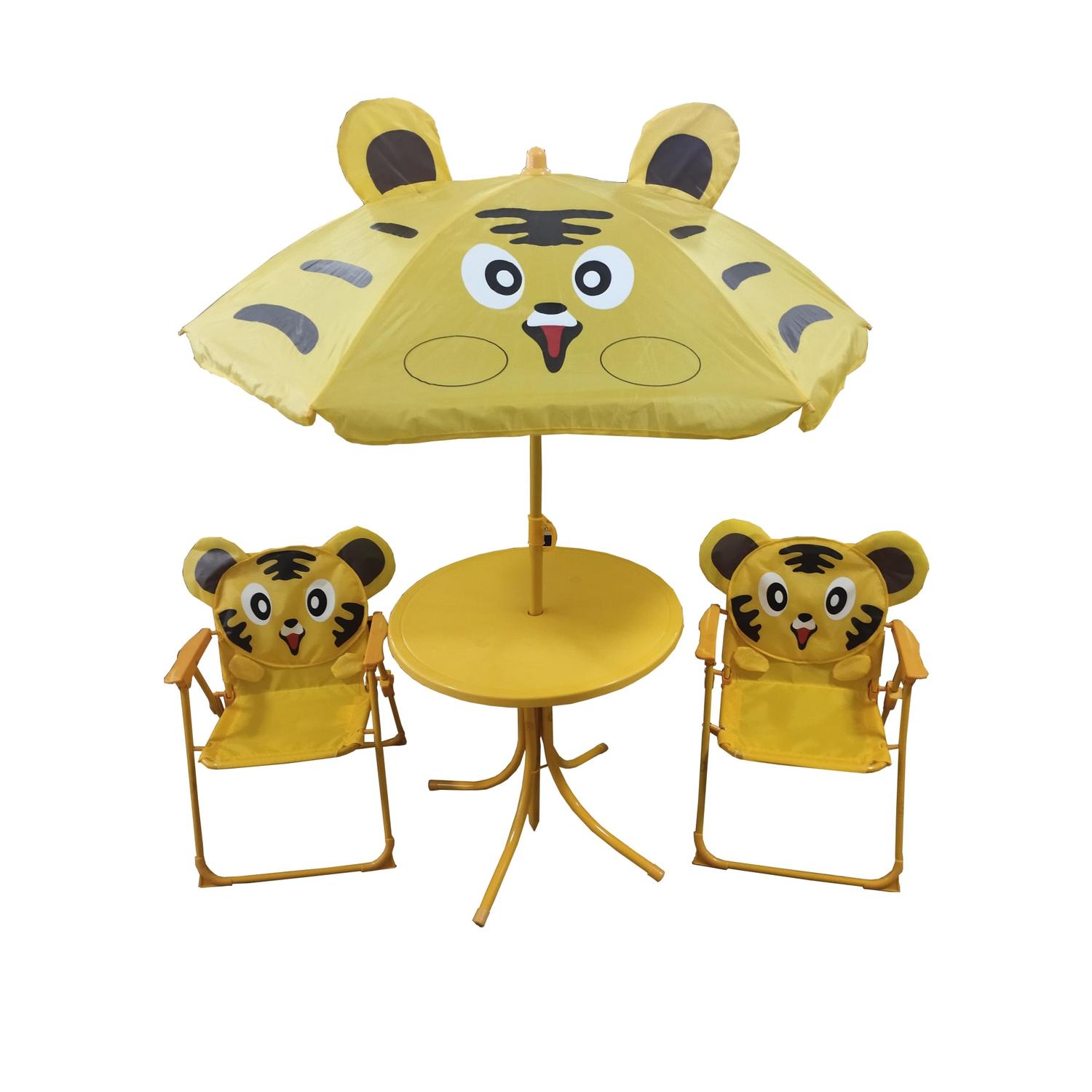 Nouveau Kids Outdoor Tiger Table & Chair Set - Beach & Camping ...