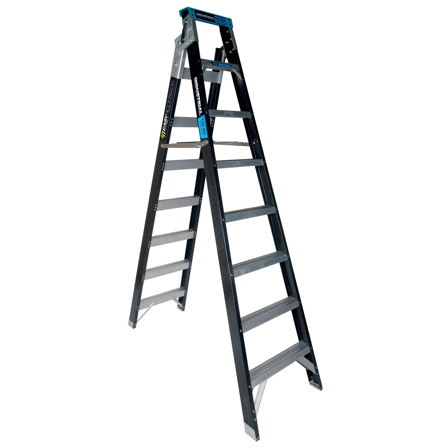 Easy Access Fiberglass Step Extension Ladder - Stepladders | Mitre 10™