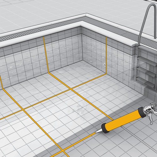 Sika Swimming Pool Sealant Neutral Cure Silicone - Sealers & Silicone ...