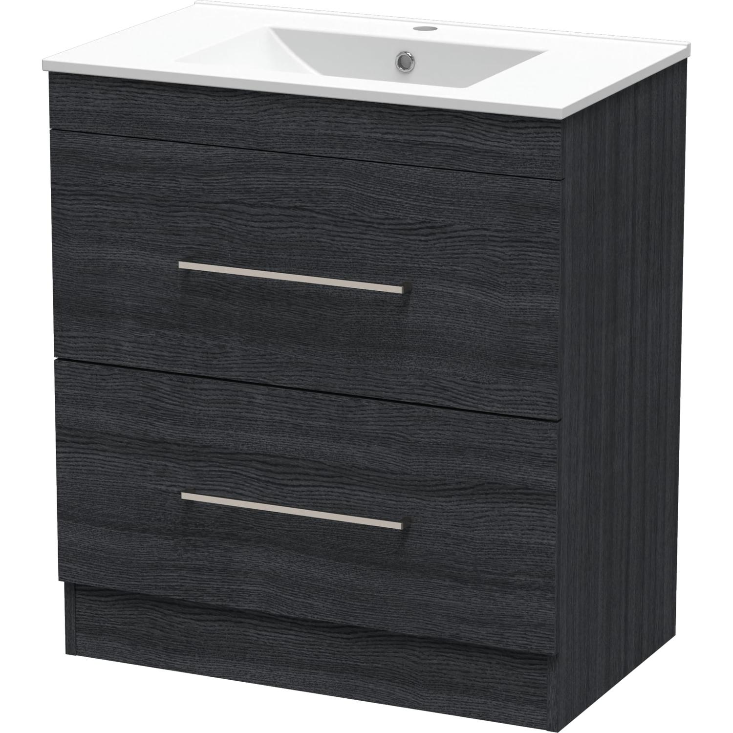 Clearlite Cashmere Double Drawer Floorstanding Vanity - Vanities ...