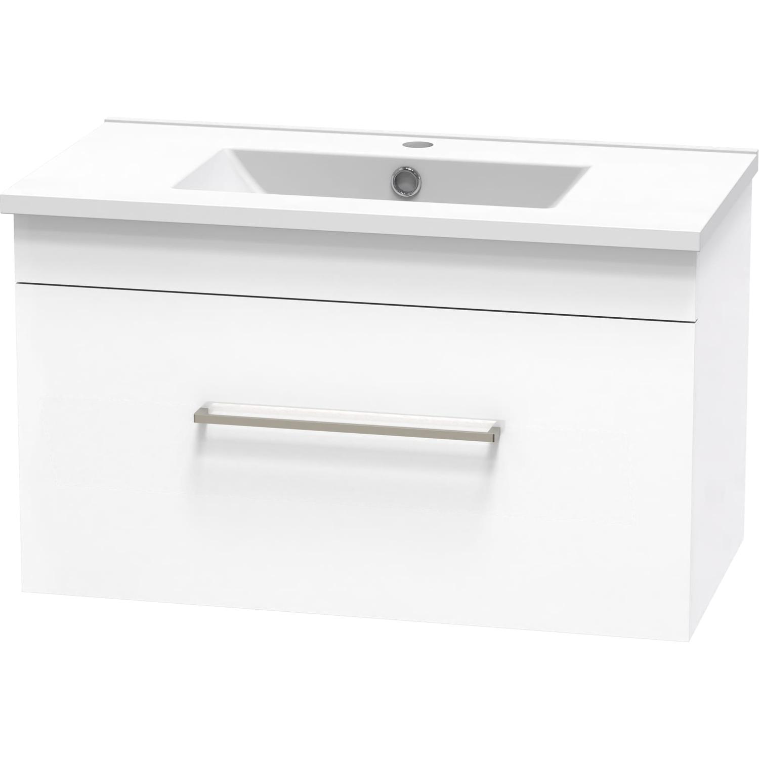 Clearlite Cashmere Slim Single Drawer Wall Hung Vanity - Vanities ...