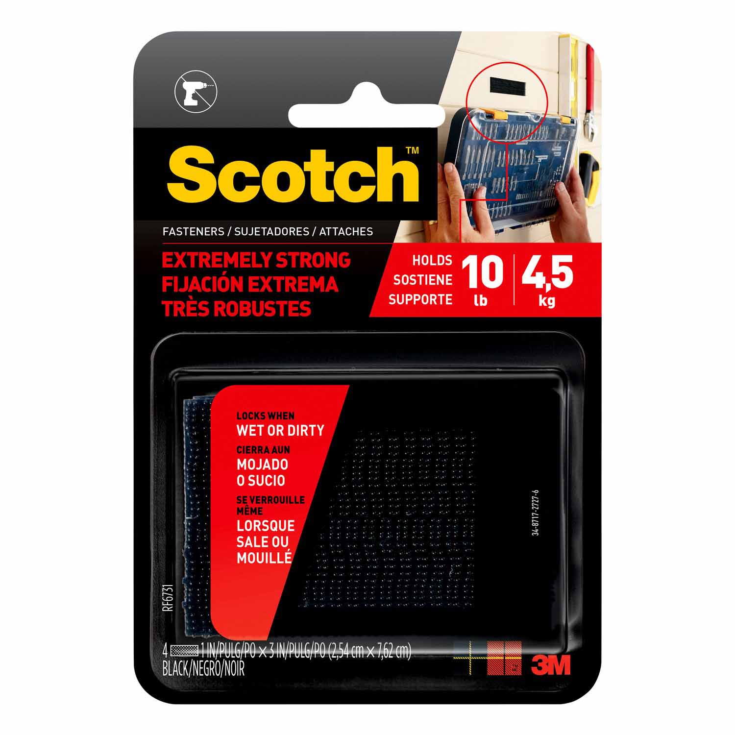 Scotch Extreme Clear Strips - Hook & Loop Fastenings & Mounting | Mitre 10™
