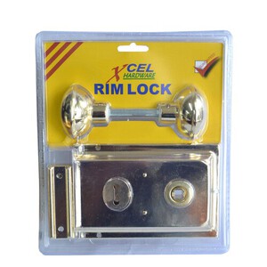 Xcel Rim Lock with Handles - Door Security | Mitre 10™