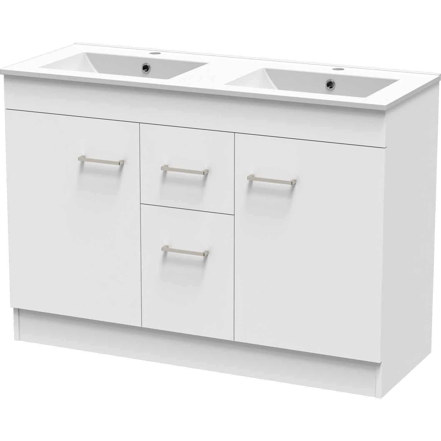 Clearlite Cashmere Double Bowl Classic Floor Standing Vanity - Vanities ...